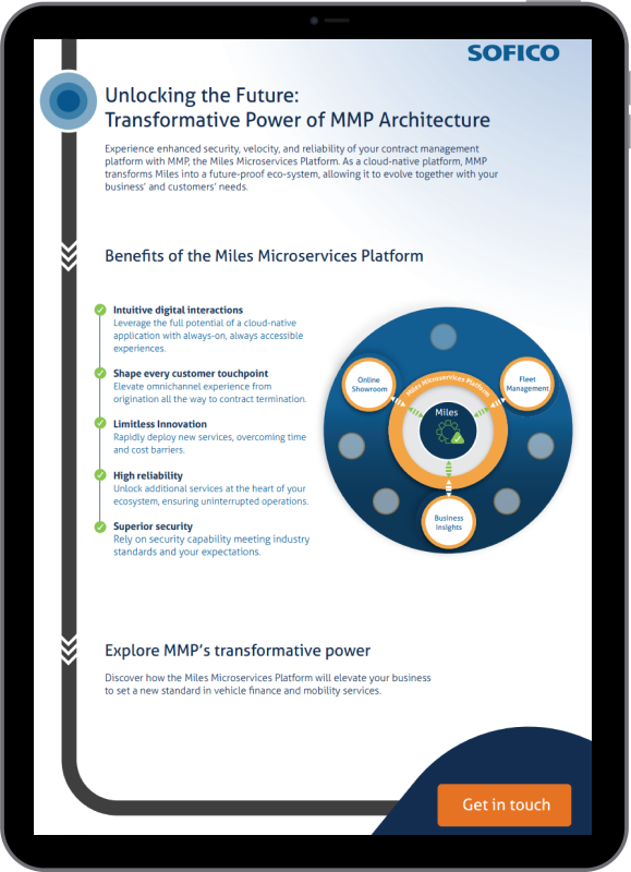 Leverage MMP - the Miles Microservices Platform - Sofico